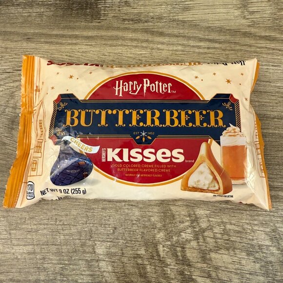 Hershey's | Kitchen | Limited Edition Harry Potter Butterbeer Kisses Goldcolored 9 Oz Bag | Poshmark